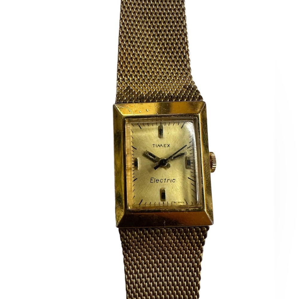 Vintage Ladies Watch Timex Electric Gold Toned Stainl… - Gem